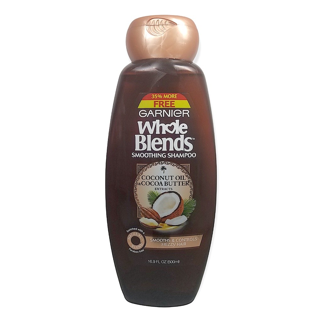 Garnier Whole Blends Smoothing Shampoo Coconut Oil & Cocoa Butter ...