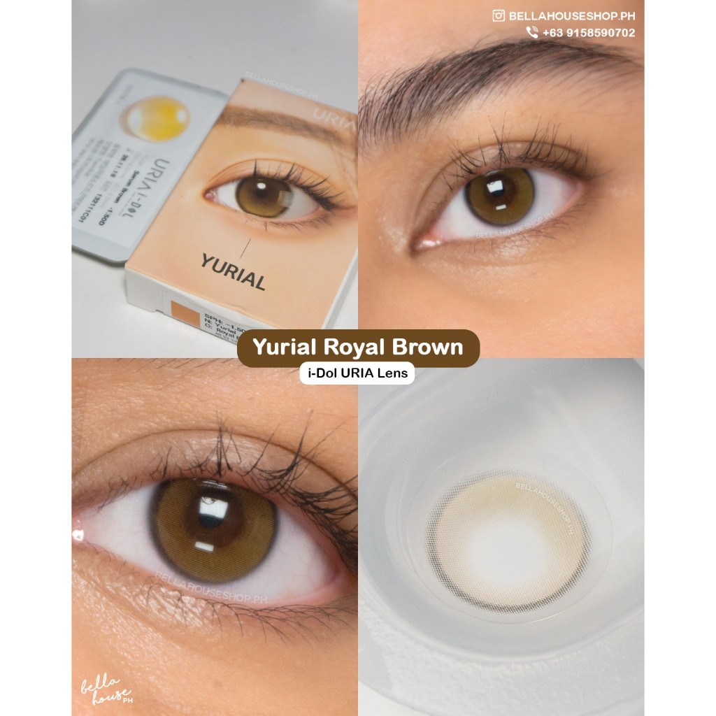 1 YEAR i-Dol Lens - Yurial Royal Brown (Natural Hazel Brown Nongraded ...