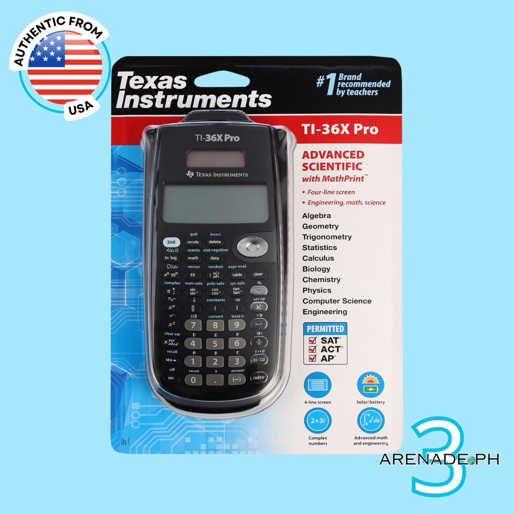 Texas Instruments TI-36X Pro Advance Engineering/Scientific Calculator ...