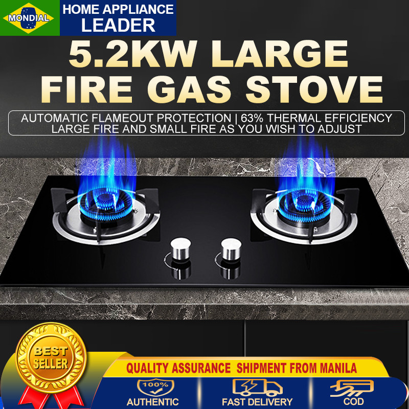Mondial gas stove embedded natural gas liquefied gas stainless steel ...