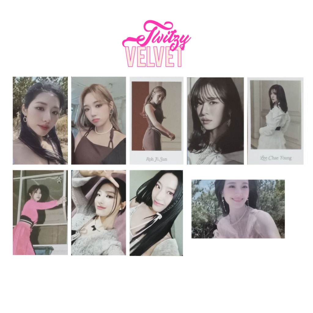 OFFICIAL Fromis_9 Photocards ( Jiwon Saerom Chaeyoung Jisun Seoyeon Nagyung Hayoung Gyuri ...