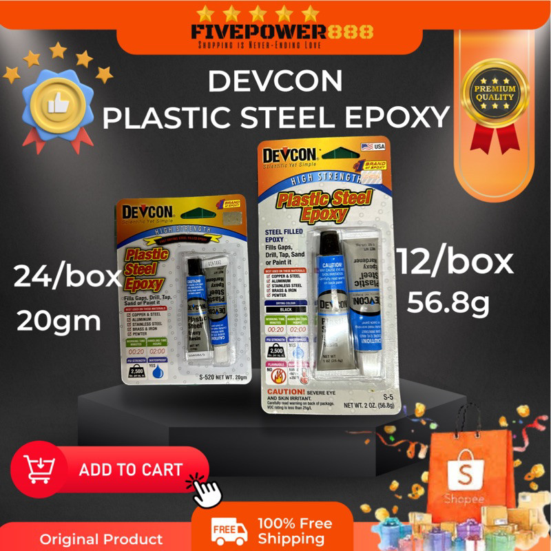 Devcon plastic steel epoxy box | Shopee Philippines