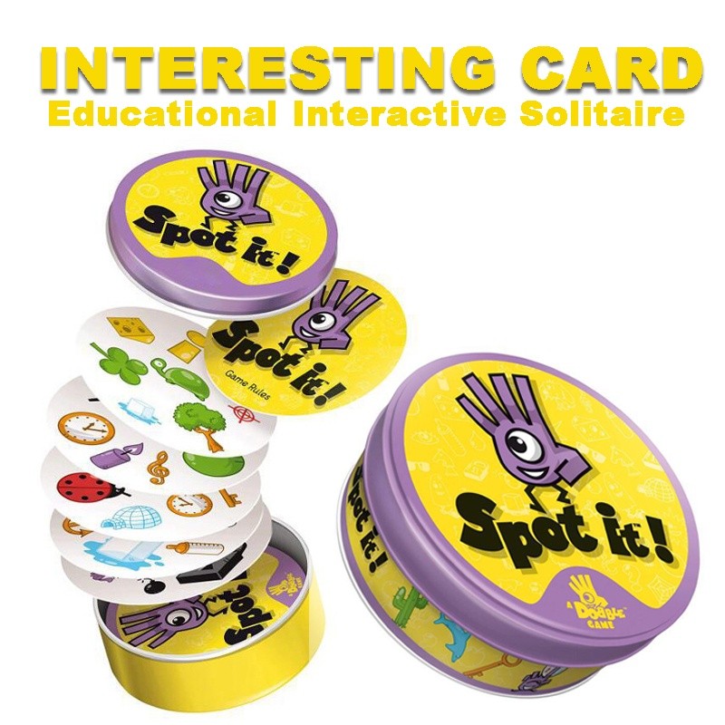 A Box Spot It Card Game Party Interactive toy English Version For ...