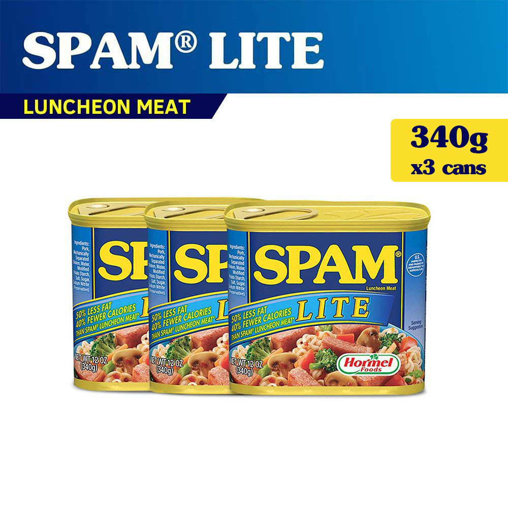 SPAM Lite Luncheon Meat 3 Can Value Pack 340G | Shopee Philippines