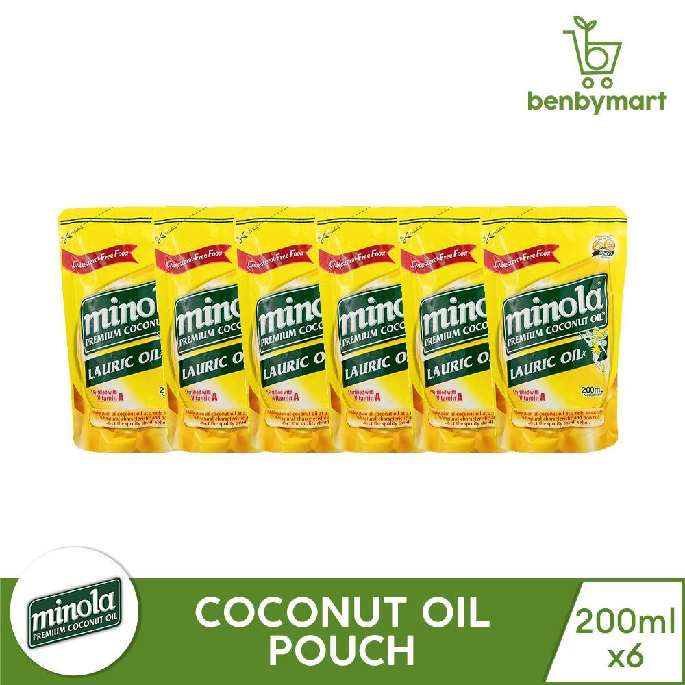 Minola Premium Coconut Oil Sup 200ml (Pack Of 6) | Shopee Philippines