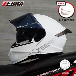 Zebra A113 helmet full face modular helmet motorcycle dual visors whih ...