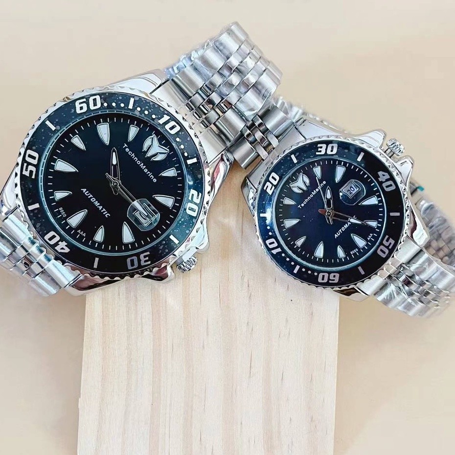 JnJ Technomarine Couple Watch Waterproof Sports Stainless Steel ...