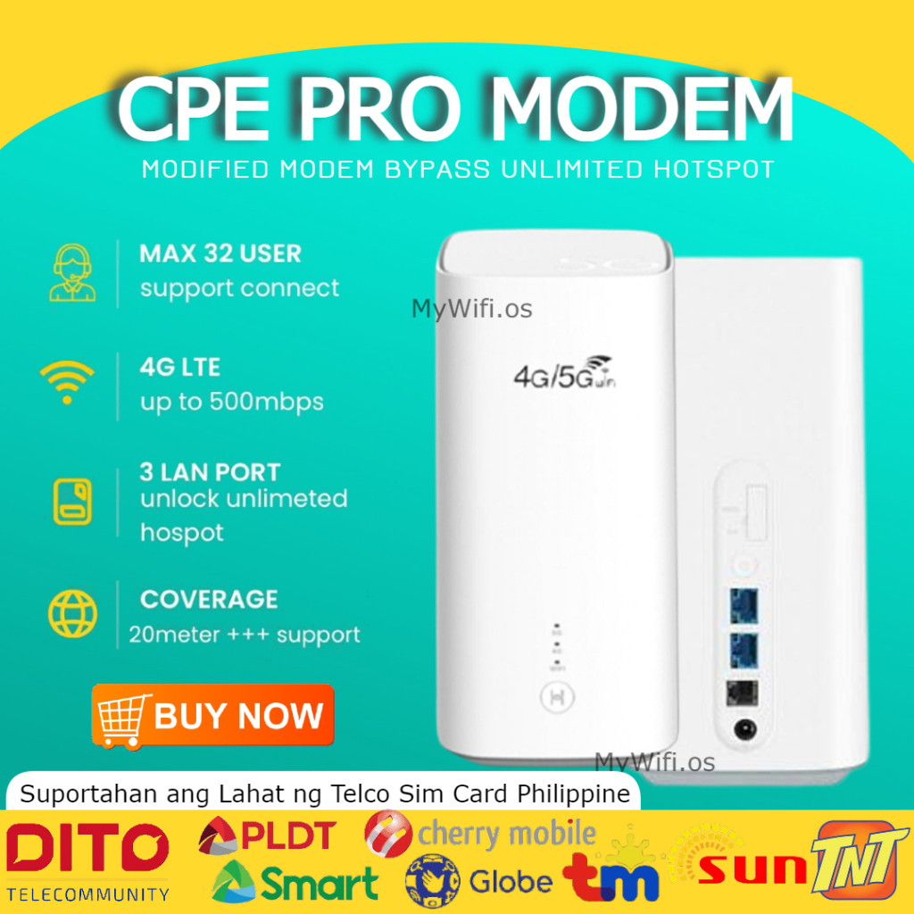 CNET WiFi Router Sim Card Modem 4G/5G Pro CPE Original LTE Cat12 Up To ...