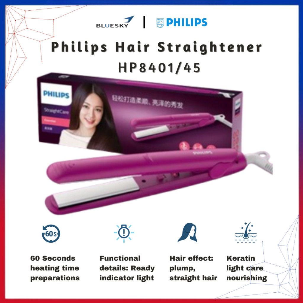 Philips HP8401/45 Professional Hair Straightener with Volume Curling ...