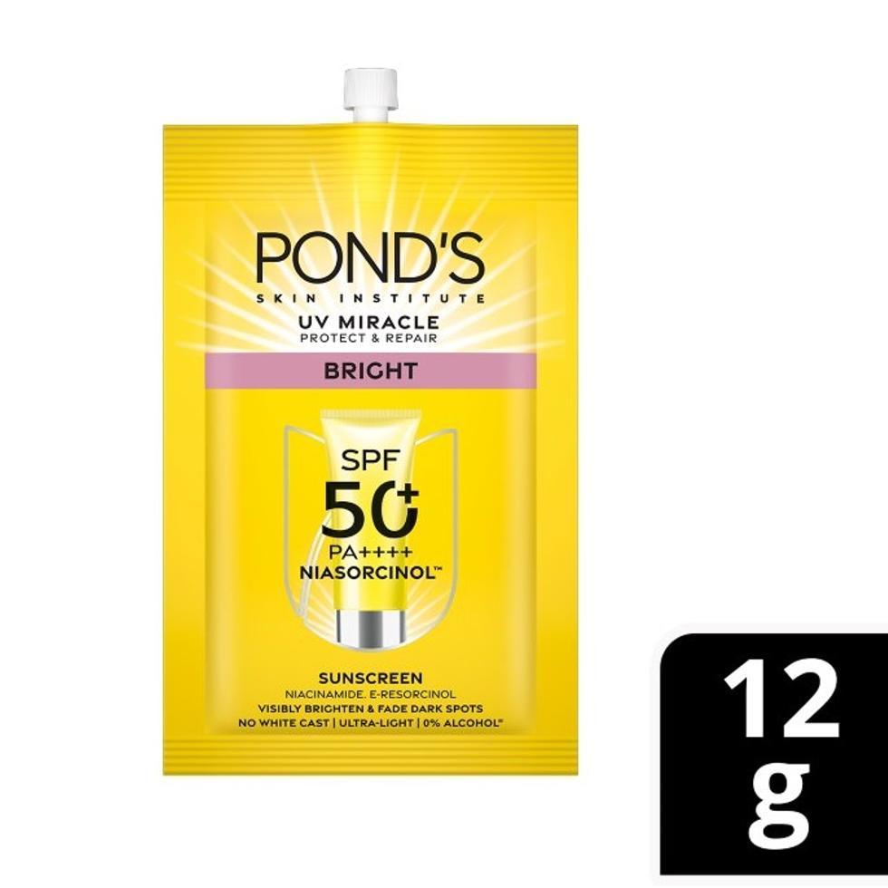 Ponds Uv Miracle Protect & Repair Sunscreen Bright 12G Spf 50+ Pa ...