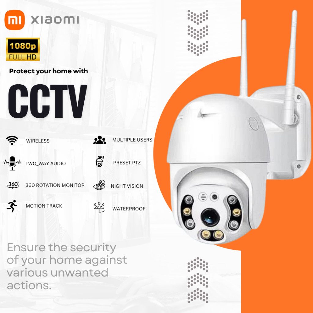 360° Degree CCTV Camera with V380 Pro App Night Vision, WiFi & LAN ...