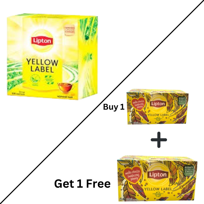 Lipton Yellow Label Tea Black Tea 100 Tea Bags Or Yellow Label 50 Tea ...