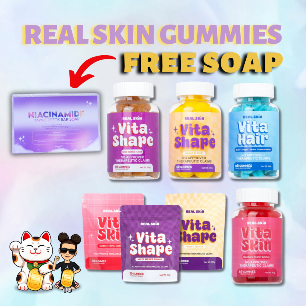 Real Skin Vita Shape , Skin , Hair & Fit Gummies ( ON HAND ) | Shopee ...