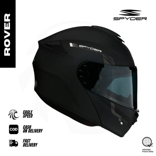 【EAGLE SPEED】SPYDER MODULAR HELMET ROVER PLAIN V2 MATTE BLACK DUAL ...