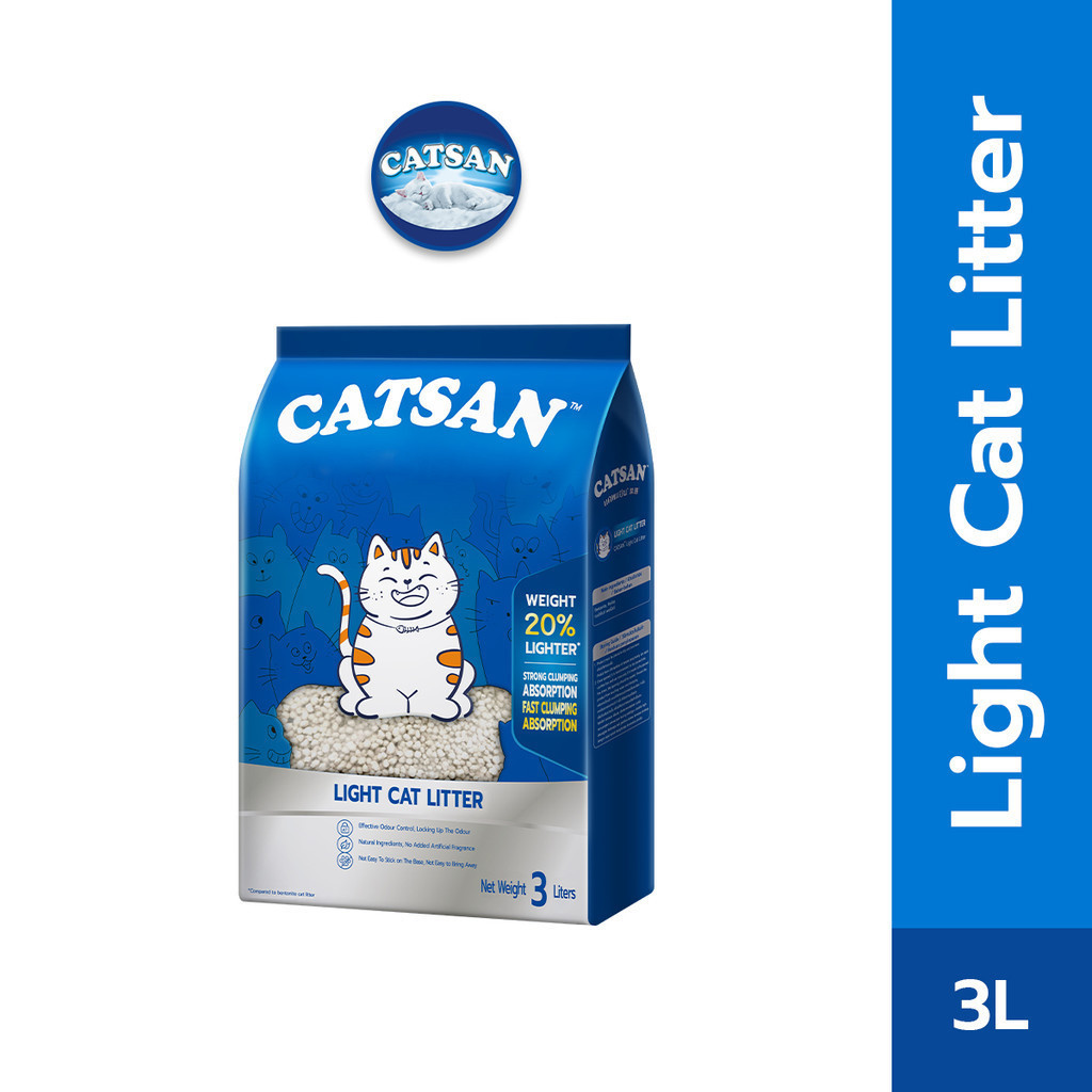 CATSAN Light Cat Litter Sand for All Ages 3L | Shopee Philippines