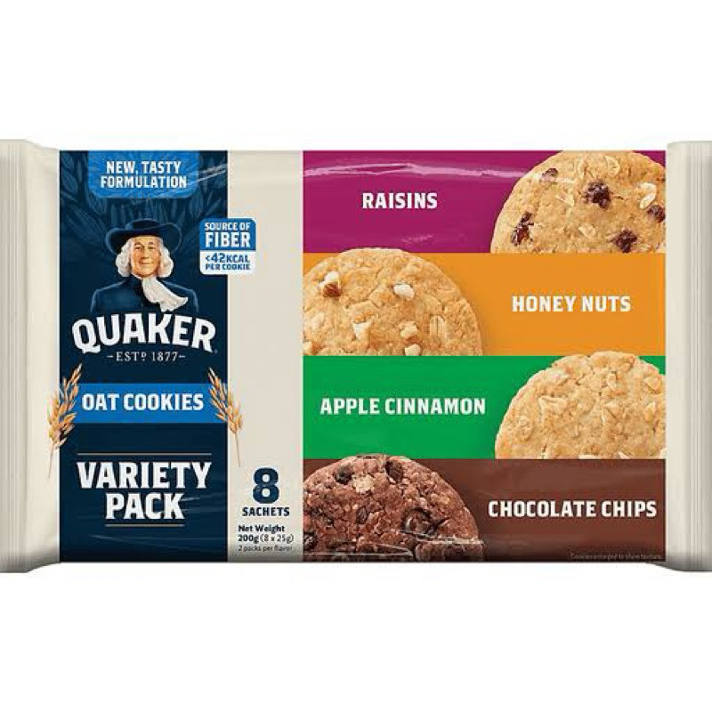 Quaker Cookies Variety Pack 8 Pcs inside | Shopee Philippines