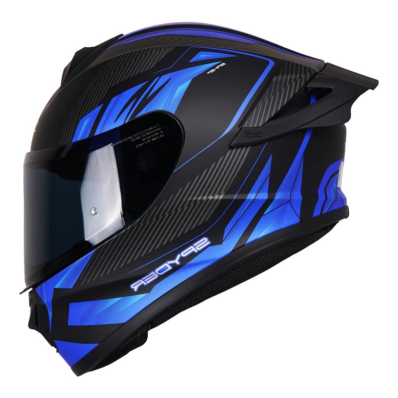 SPYDER SPIKE 2.0 Full Face Single Visor Helmet w/ FREE CLEAR VISOR ...