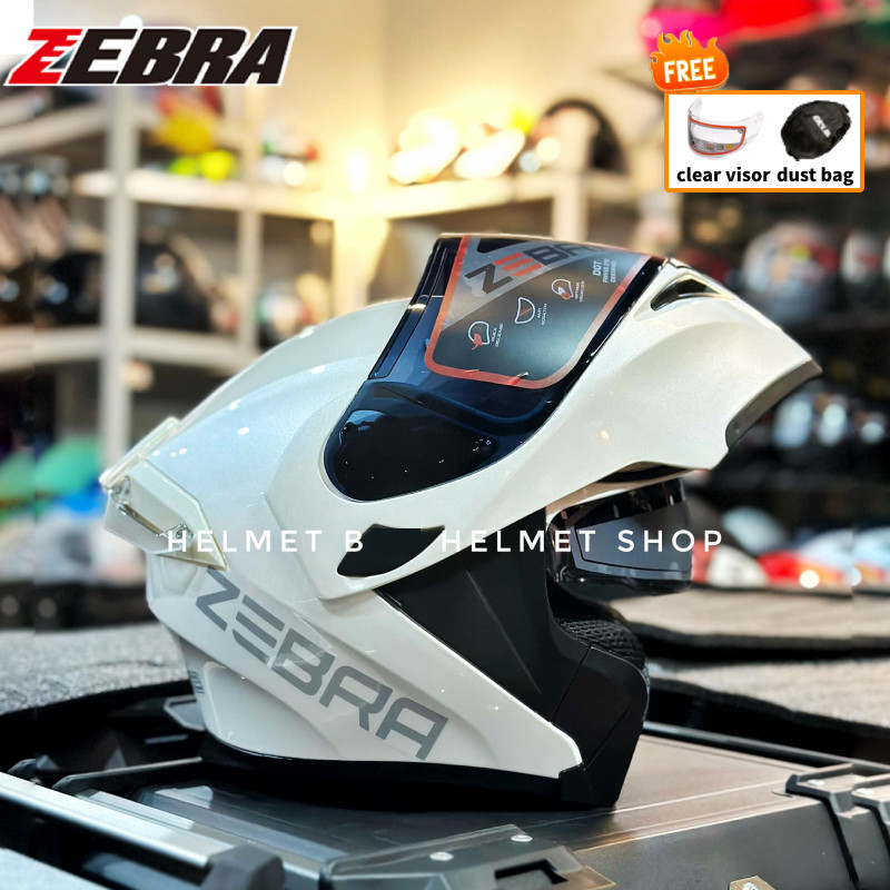 ZEBRA FF805 PLUS Modular Helmet For Motorcycle Full Face With ICC Men ...
