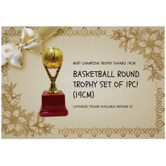 BALL ROUND FOR BASKETBALL MVP TROPHY AWARD BASKET BALL 19cm | Shopee ...
