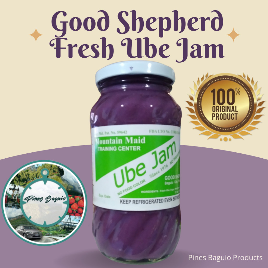 Baguio Fresh UBE JAM from Good Shepherd - Baguio Pasalubong | Shopee ...