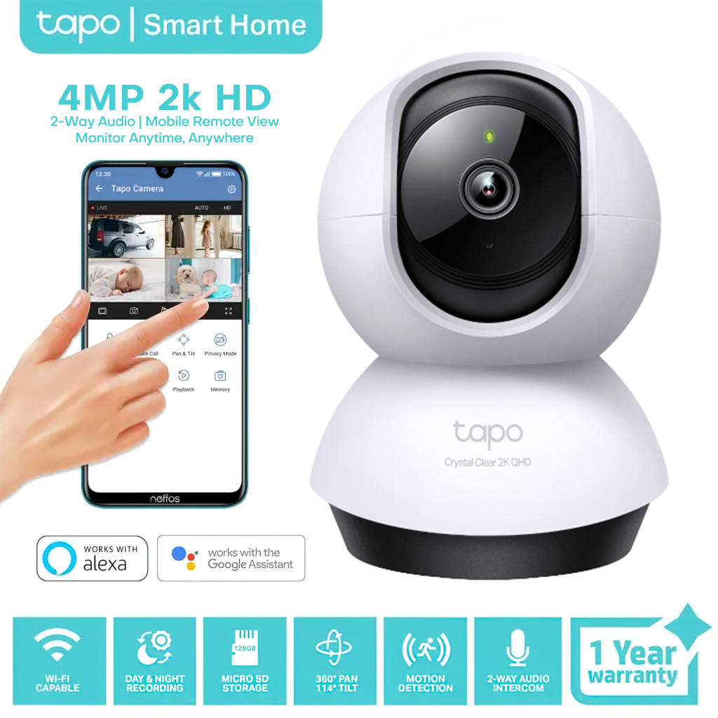 Tp-Link Tapo C220 4MP Pan/Tilt AI Home Security Wi-Fi Camera | Camera ...