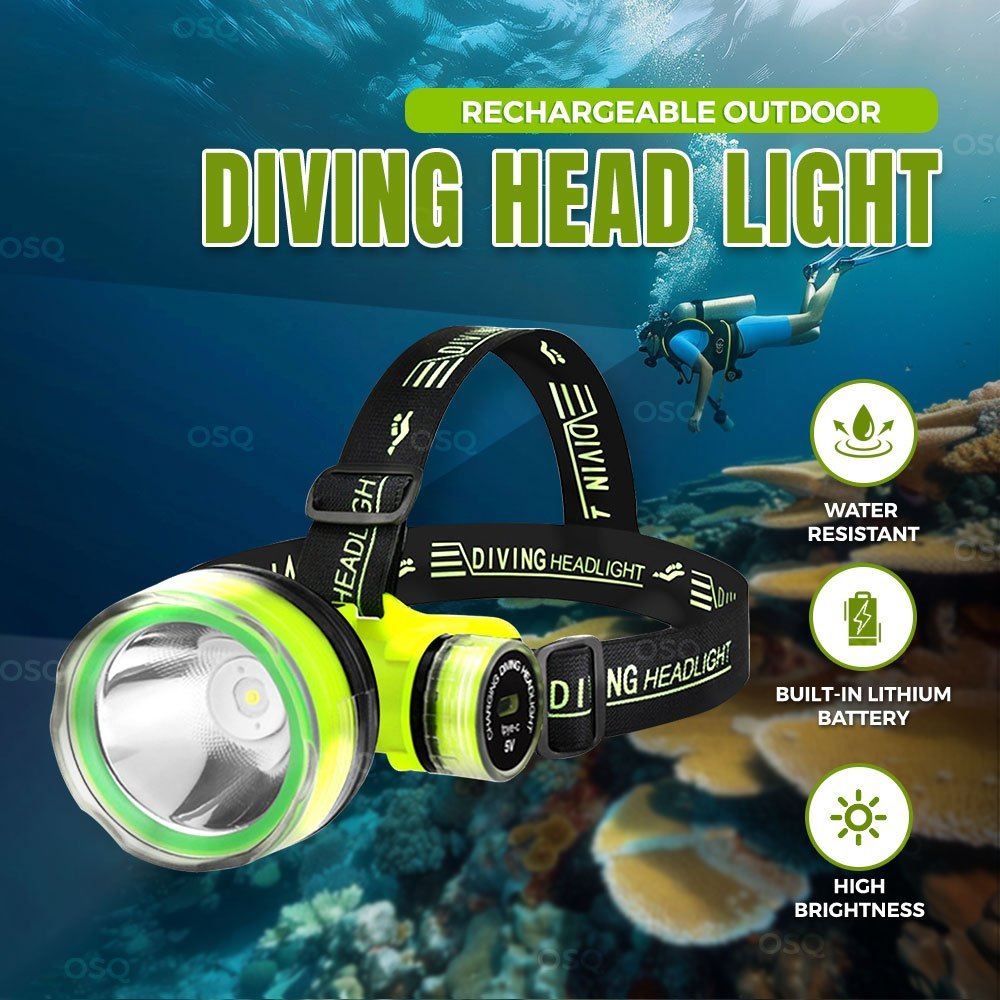 OSQ HDD 150/200/250 Watts Rechargeable Water Resistance Diving LED ...