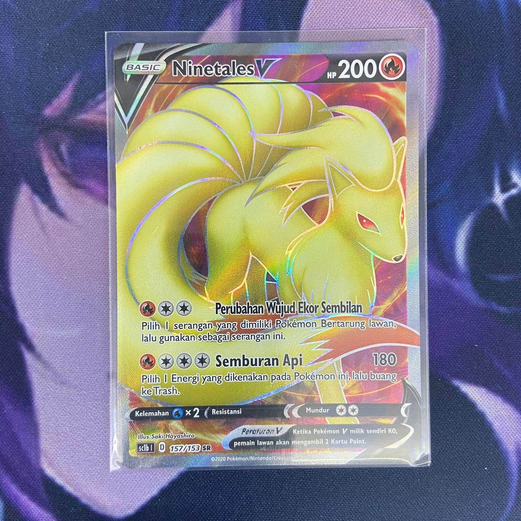 Pokemon (ID) ninetales v - SC1b 157/153 - SR | Shopee Philippines