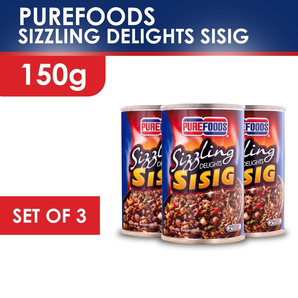 Purefoods Sizzling Delights Sisig 3 x 150g | Shopee Philippines