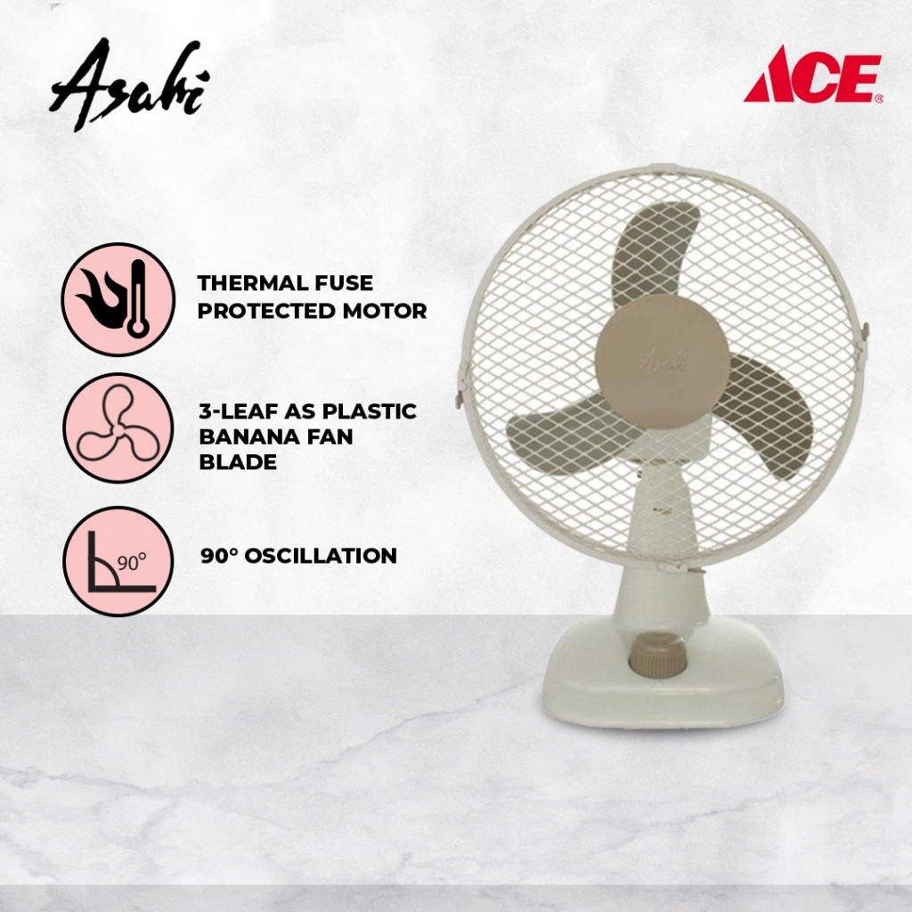 Asahi Desk Fan 9 Baby-Safe Grill BG-9002 | Shopee Philippines