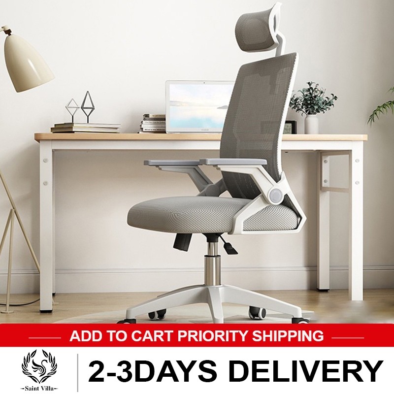 Saint Villa Ergonomic Chair Office Chair Swivel Chair Student Chair ...