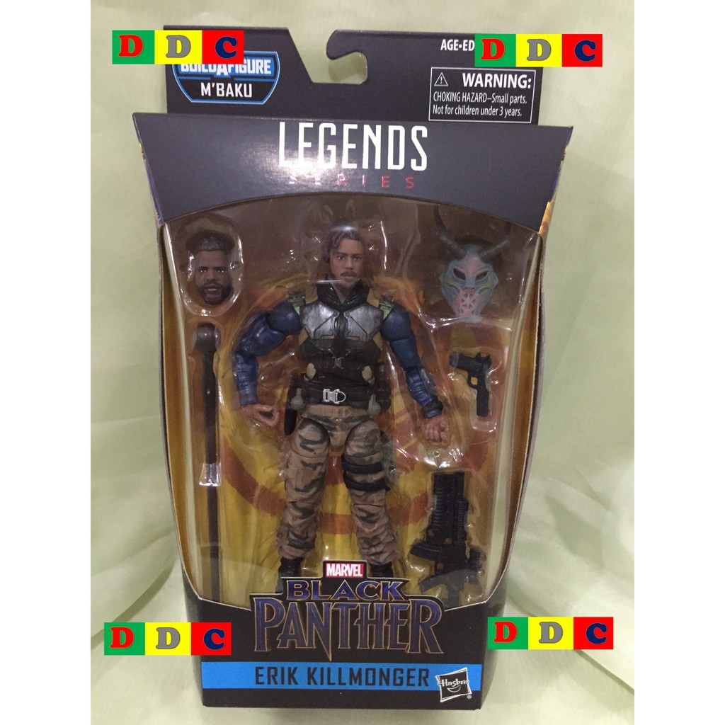 MARVEL LEGENDS BLACK PANTHER WAVE ERIK KILLMONGER MILITARY ACTION ...