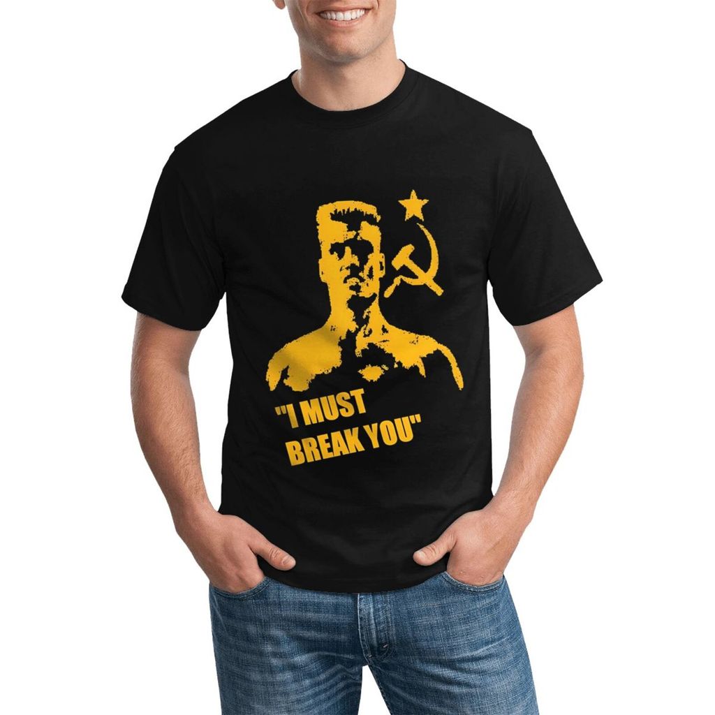 Ivan Drago Ro4 Boxing 80S Movie Stylish Plus Size Crew Neck T Shirt 100 ...