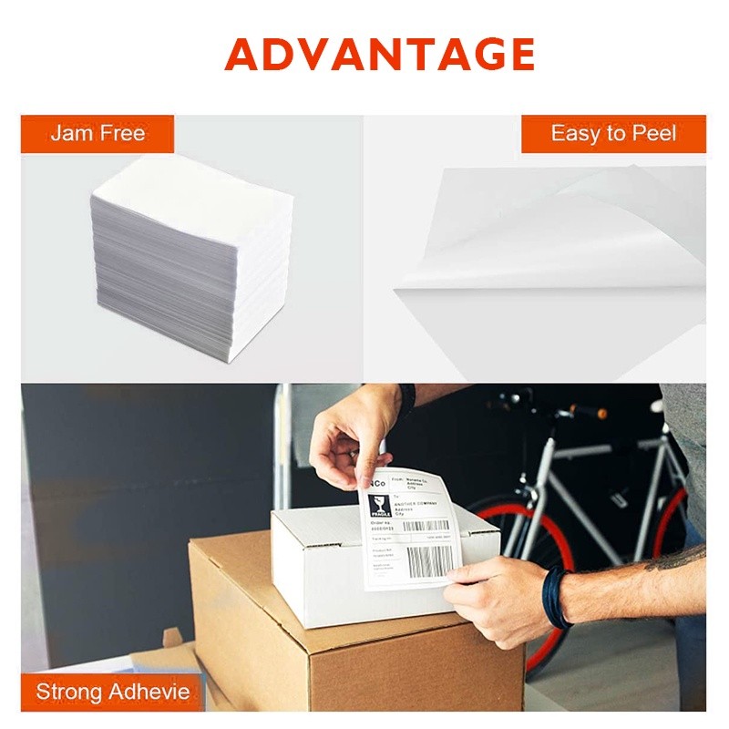sheets Waybill Sticker Thermal Paper 100x150mm 4x6inches | Shopee ...
