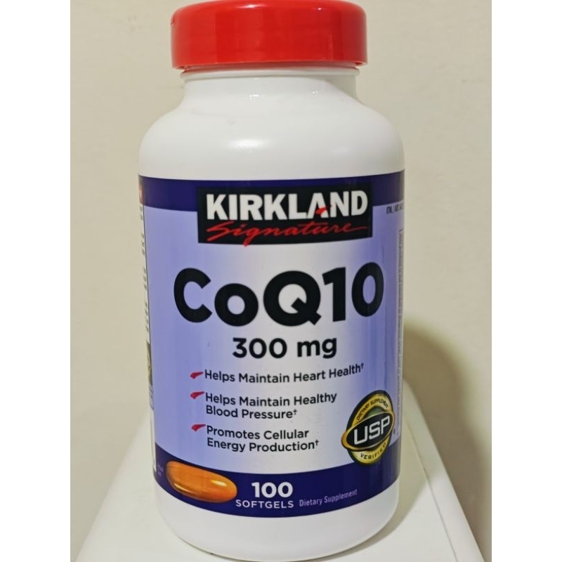 Kirkland Coq10 300mg 100 softgel coenzyme q10 heart blood pressure ...
