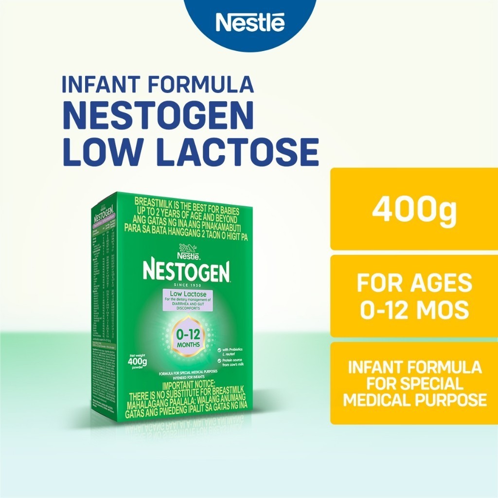 Nestogen Low Lactose Infant Formula for 0 to 12 Months 400g | Shopee ...