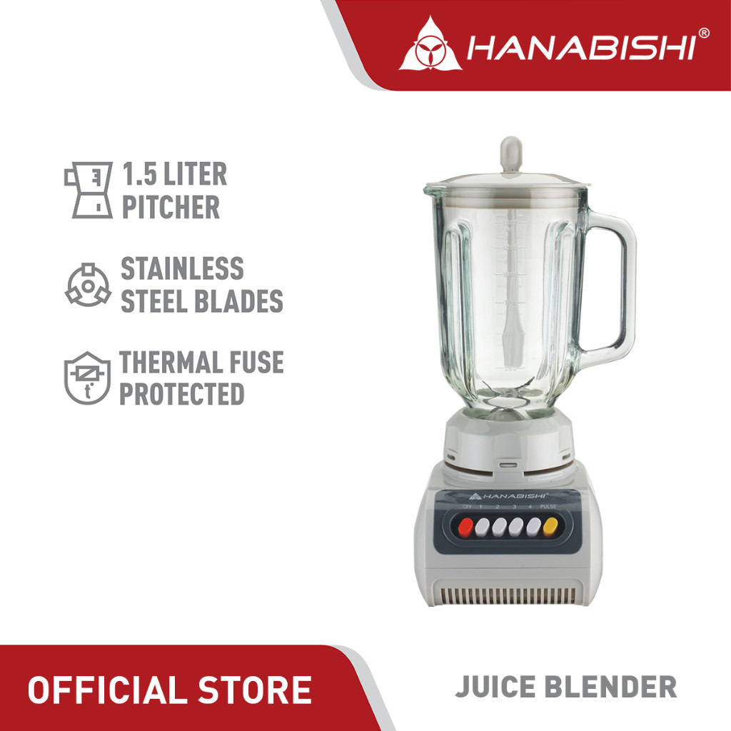 Hanabishi Juice Blender HJB115 1.5 Liter Capacity, Best for Shakes ...