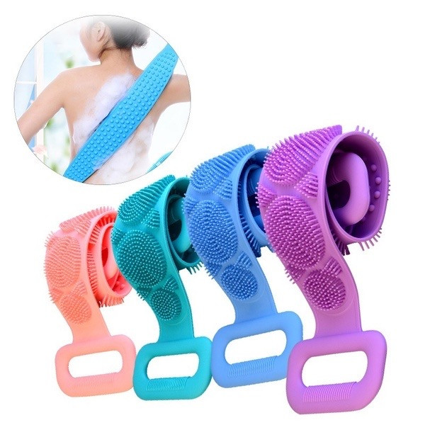 Silicone Bath Brush Soft Scrubber Rubbing Brushes for Body Back Rub ...