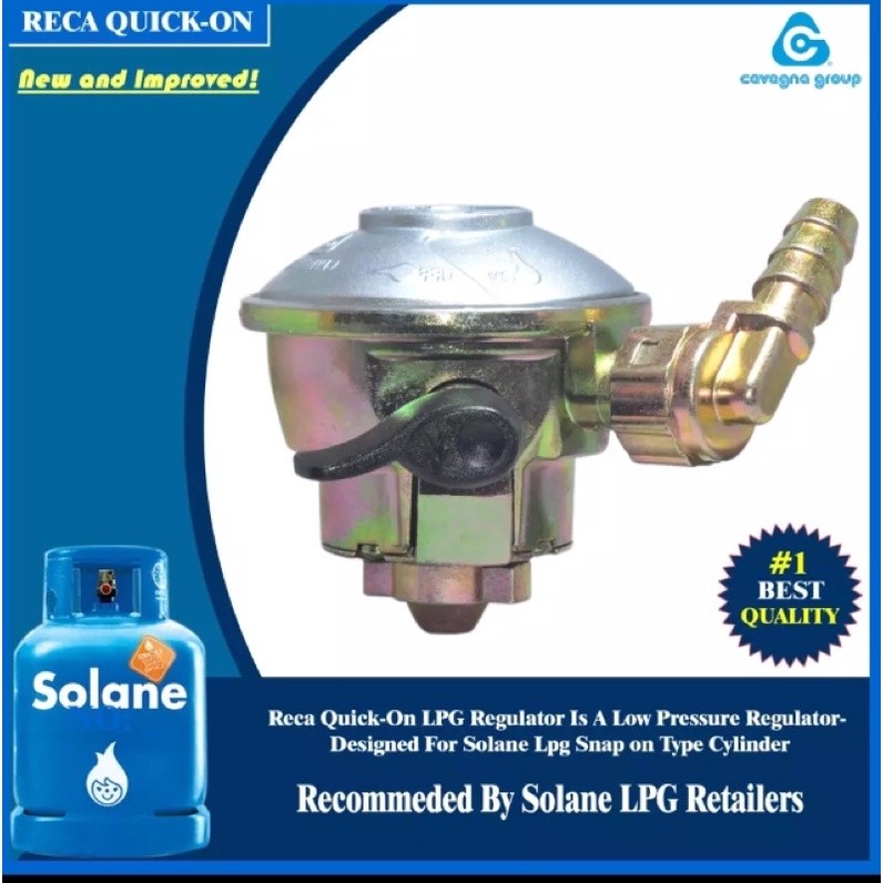 Lpg regulator gas solane snap on lpg cavagna (Reca) | Shopee Philippines