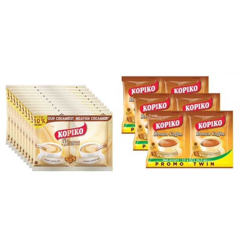 Kopiko Coffee Twin Pack BLANCA / BROWN SUGAR / BLACK (5 packs) | Shopee ...