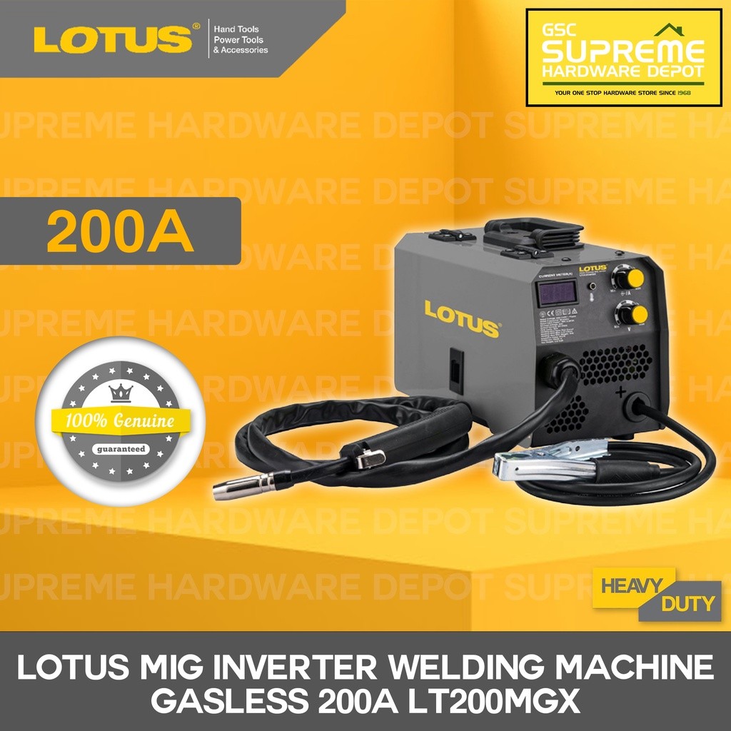 Lotus MIG Inverter Welding Machine 200A Gasless LT200MGX | Shopee ...