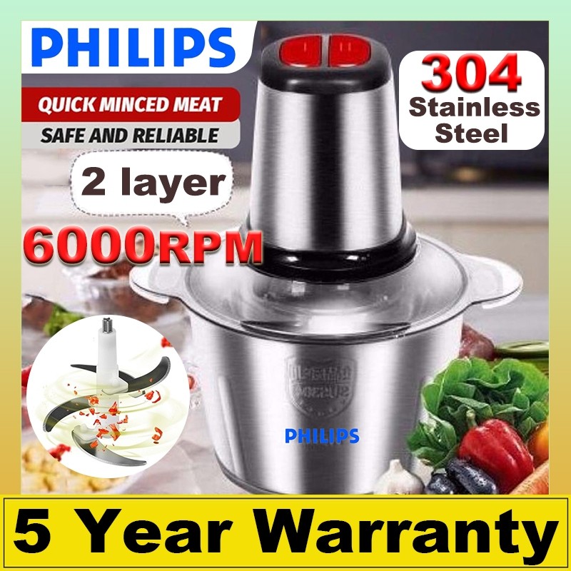 PHILIPS 304 Electric Meat Grinder Mincer 100% Original Food Chopper ...
