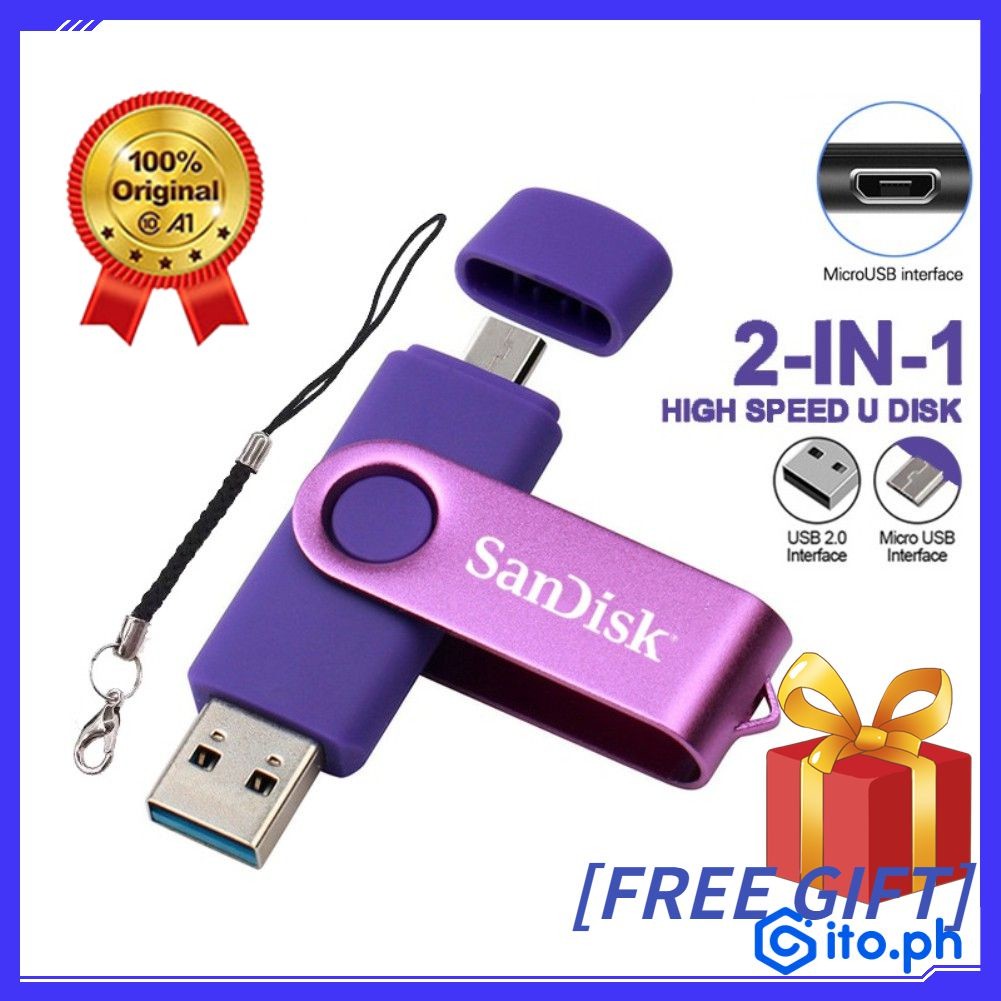 [FREE GIFT]SanDisk U Disk 2TB Android OTG USB Flash Drive OTG Triple ...