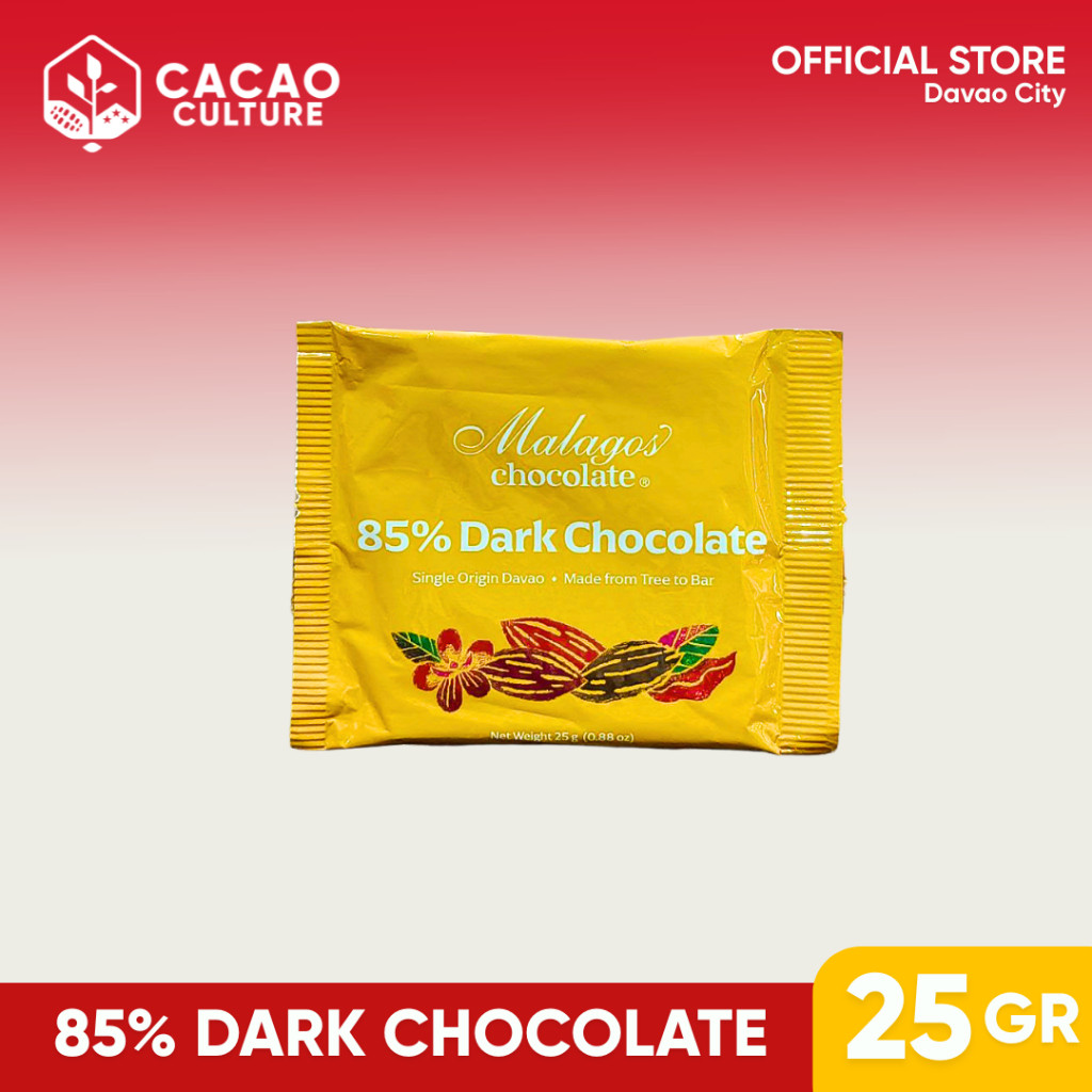Cacao Culture |Malagos -85% Dark Chocolate Bar 25g - Premium Davao ...