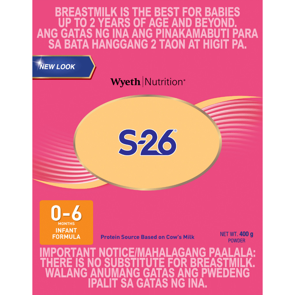 S26 ONE Infant Formula for 0-6 Months 400g | Shopee Philippines