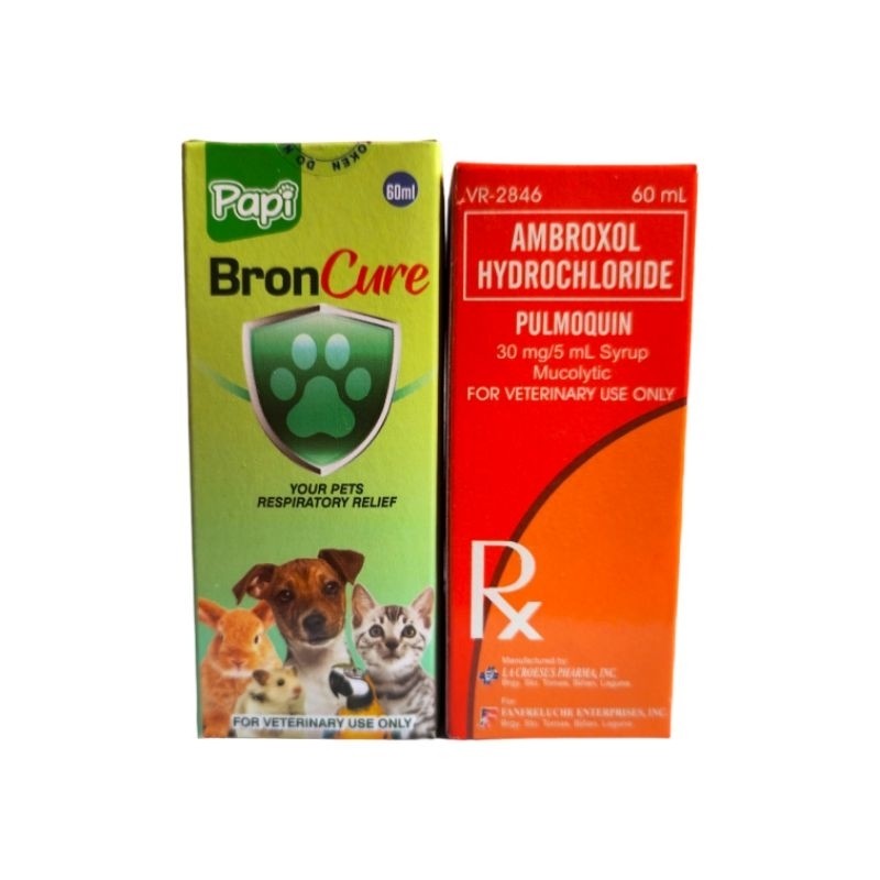 Papi Broncure Pulmoquin For Respiratory Diseases in Dogs And Cats 60ml ...