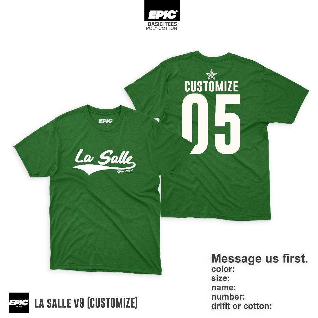 BASIC TEES - LA SALLE V9 SHIRT - MINIMALIST (For men and women) Epic ...