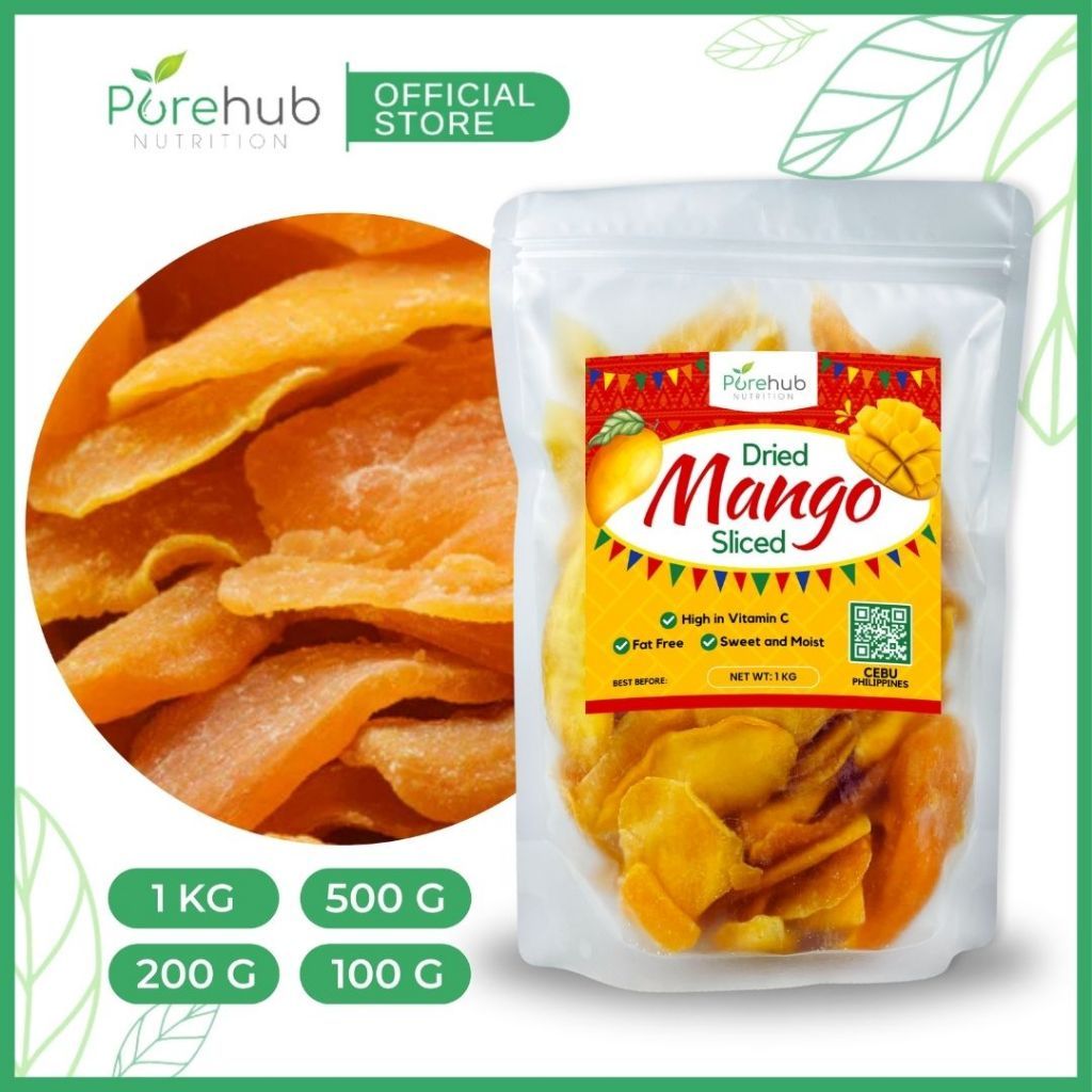 Purehub Cebu Dried Mangoes Sliced (Export Quality) | Shopee Philippines