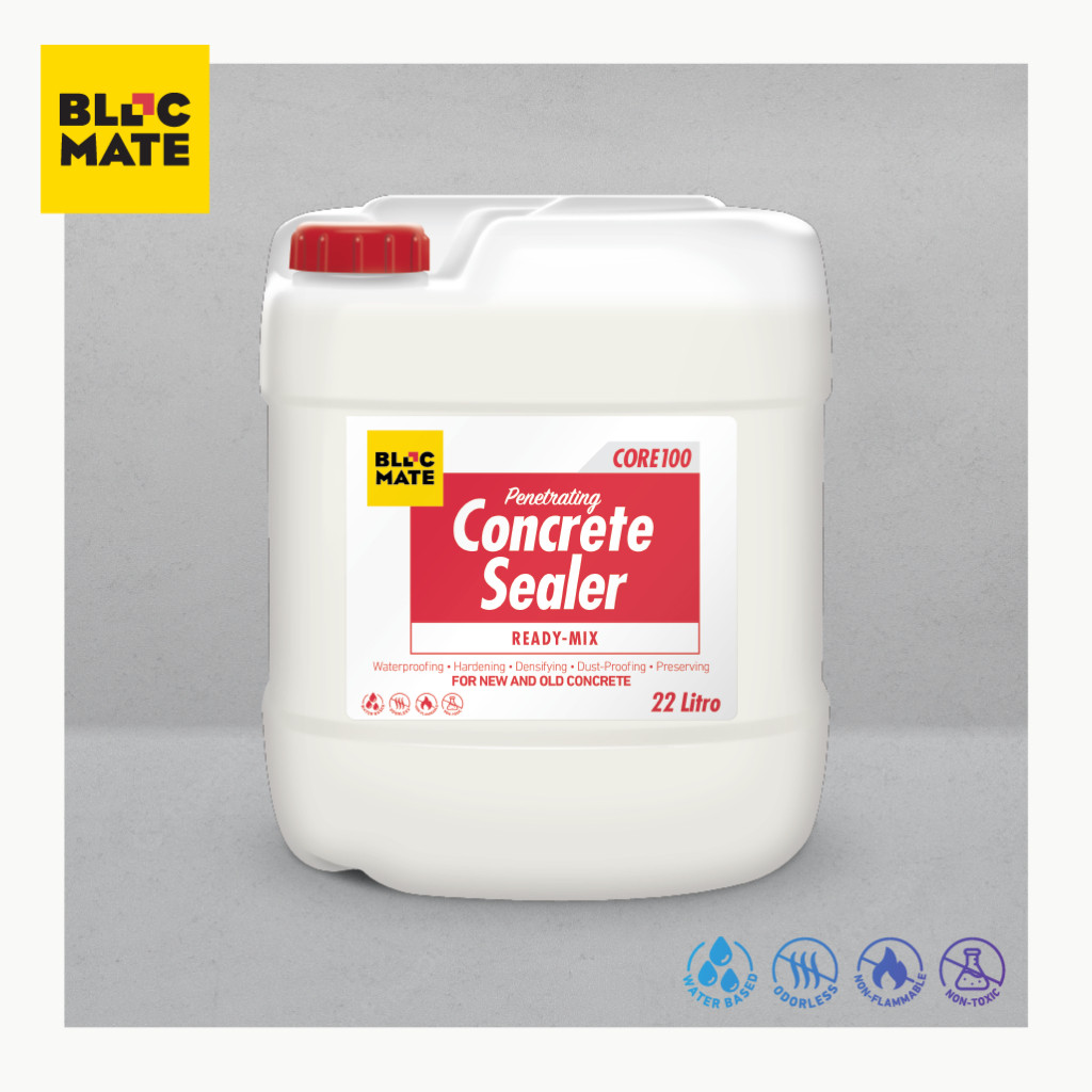Blocmate CORE 100 Permanent Penetrating Concrete Sealer Ready-Mix 22L ...