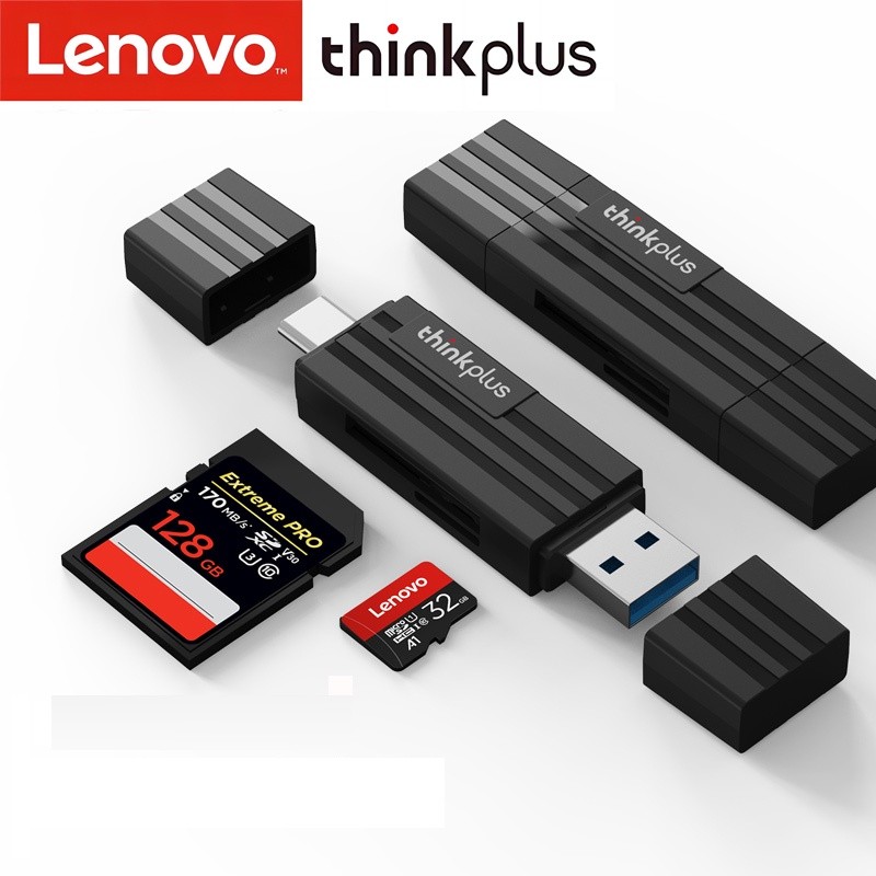Lenovo ThinkPlus USB Card Reader Type C OTG Support 2TB SD/TF Card ...
