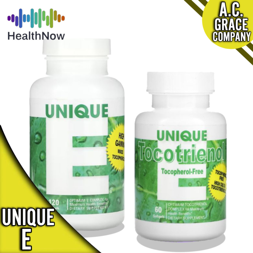 A.C Grace Company, Unique E Tocotrienol,60 Softgels OR Tocopherols ...